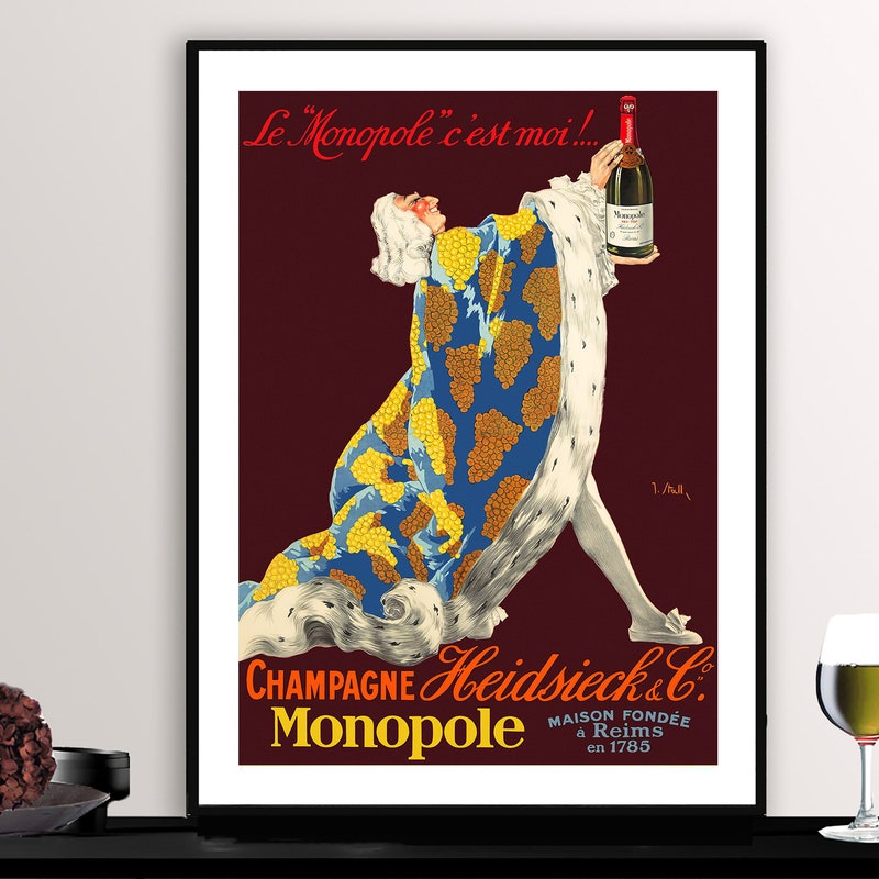 Champagne Poster - Etsy