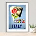Italy Vintage Travel Poster Poster Paper or Canvas Print - Etsy