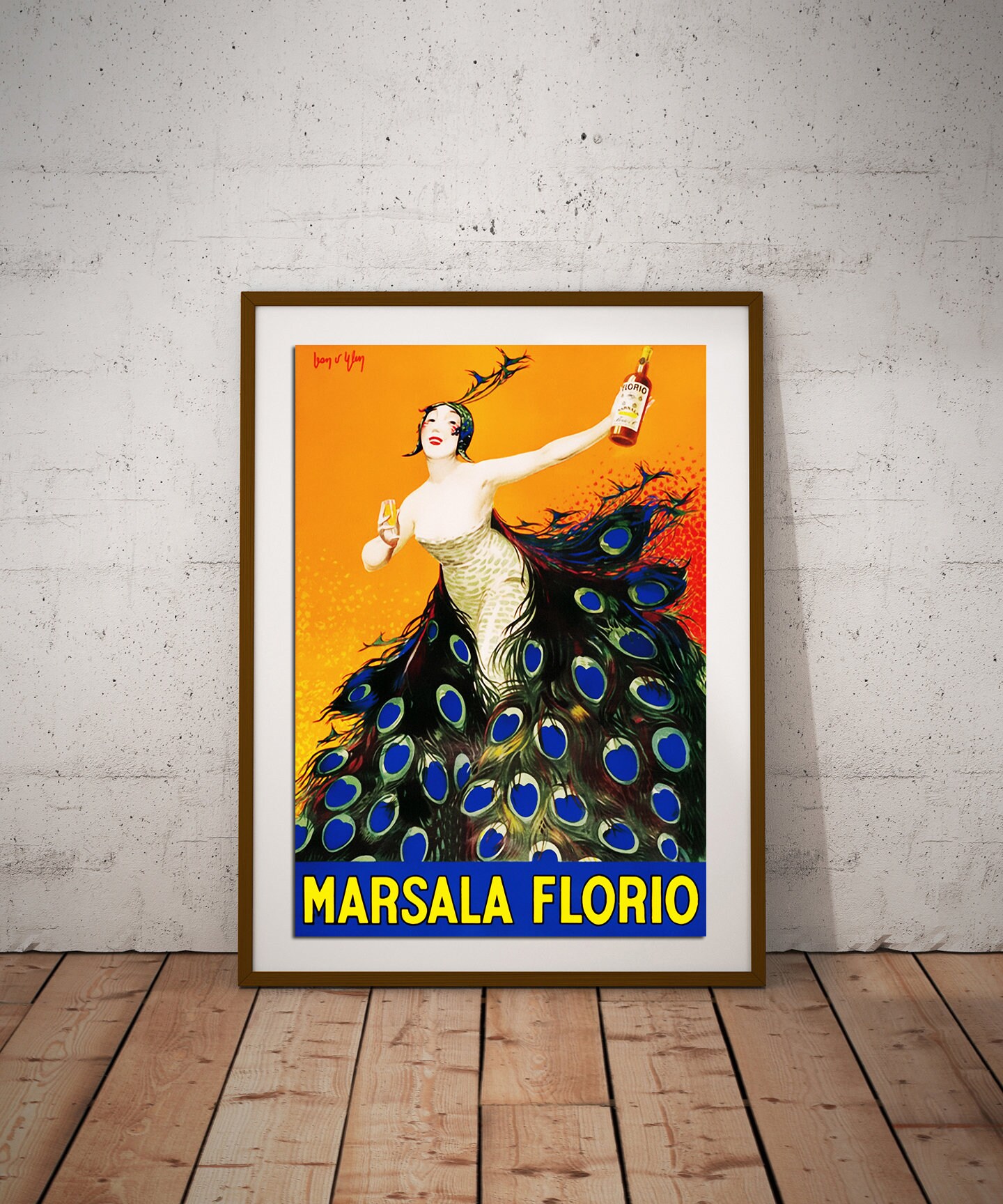 Marsala Florio Vintage Food&Drink Poster by Jean d'Ylen | Etsy
