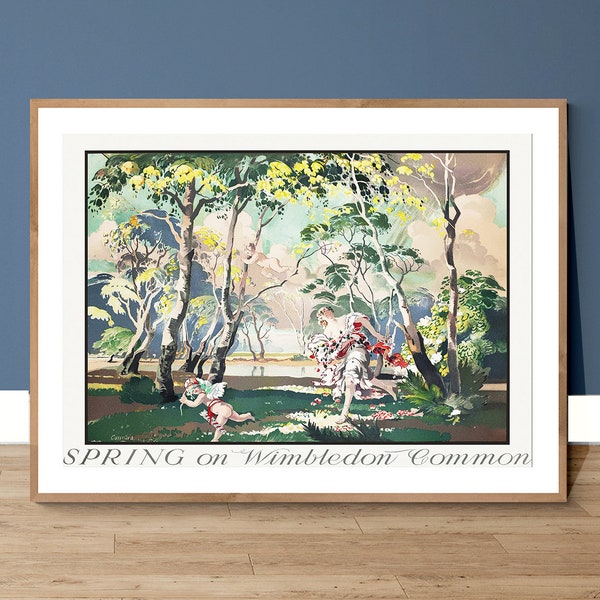 Vintage Wimbledon Poster - Etsy