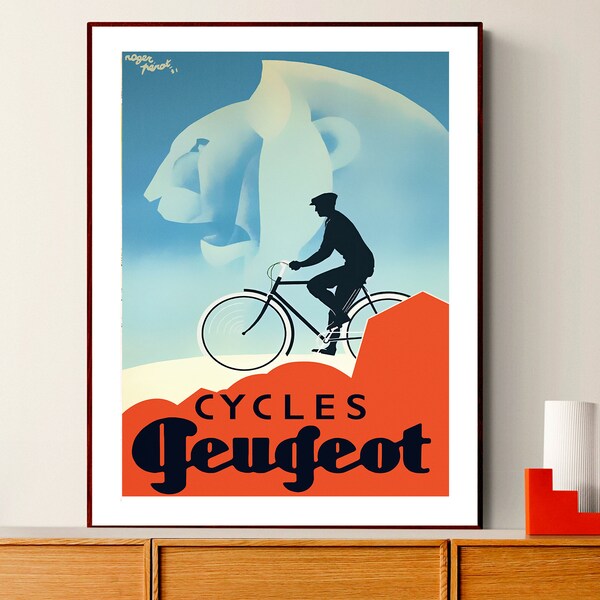 Vintage Bike Poster - Etsy