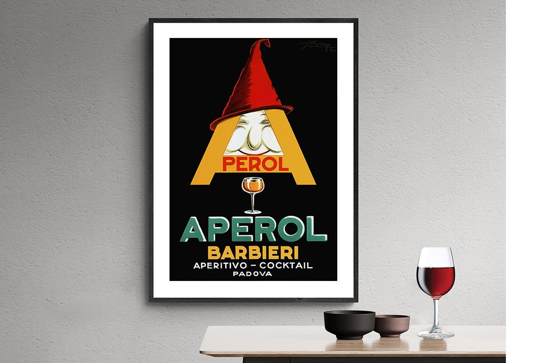 Aperol Barbieri Aperitivo Cocktail Vintage Food&drink Poster Poster ...