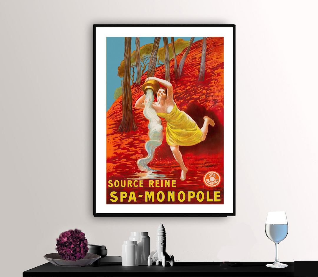 Source Reine SPA Monopole Vintage Food&drink Poster by Leonetto ...
