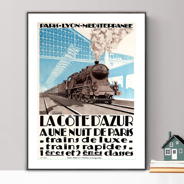 Trains De Luxe Wall Art - Etsy