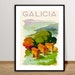 Galicia Spain Vintage Travel Poster Poster Paper or Canvas - Etsy