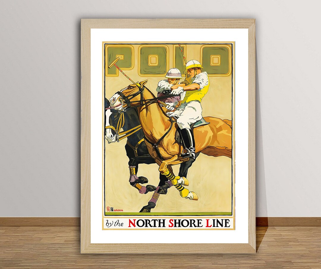 Vintage Polo Sport Art Print: Retro Horse Racing Wall Decor - Etsy