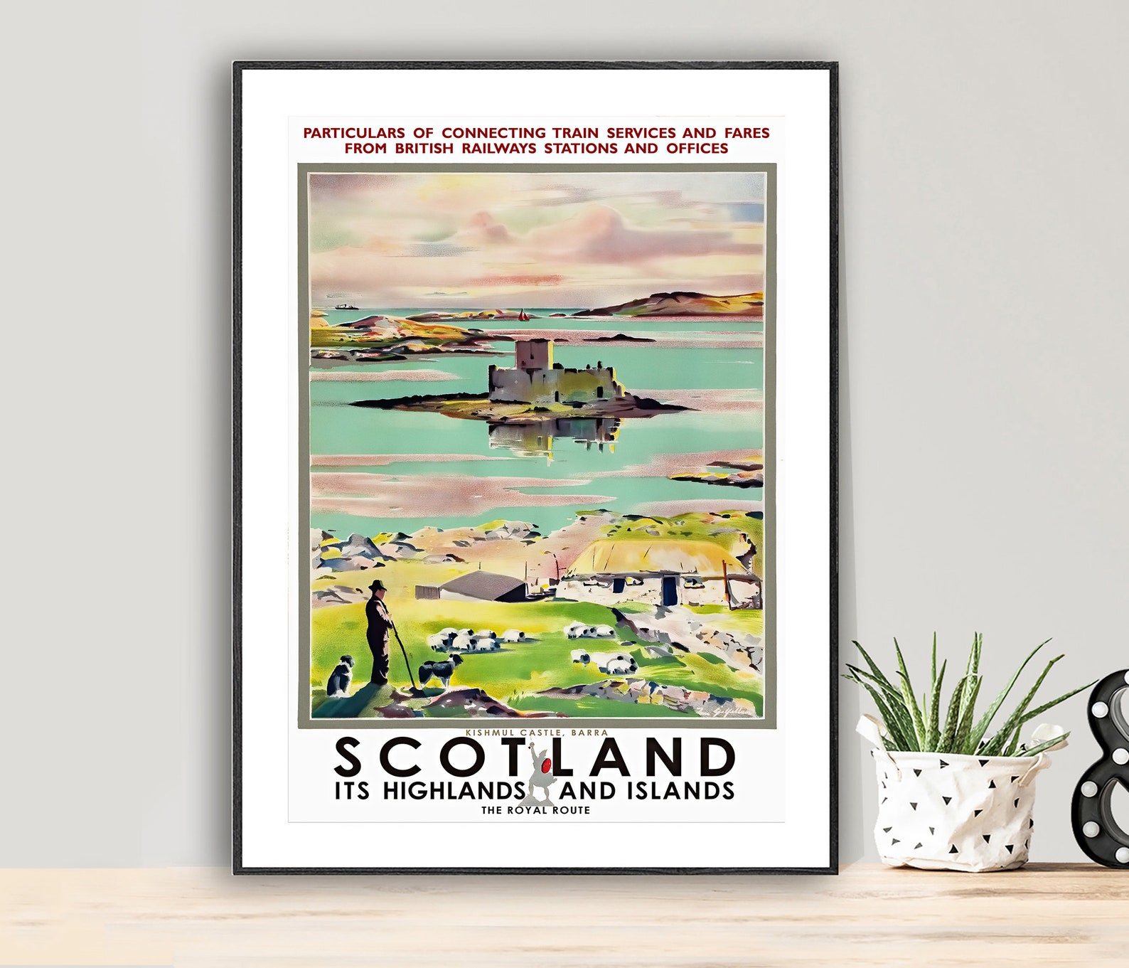 Scotland Vintage Travel Poster Poster Paper or Canvas Print - Etsy
