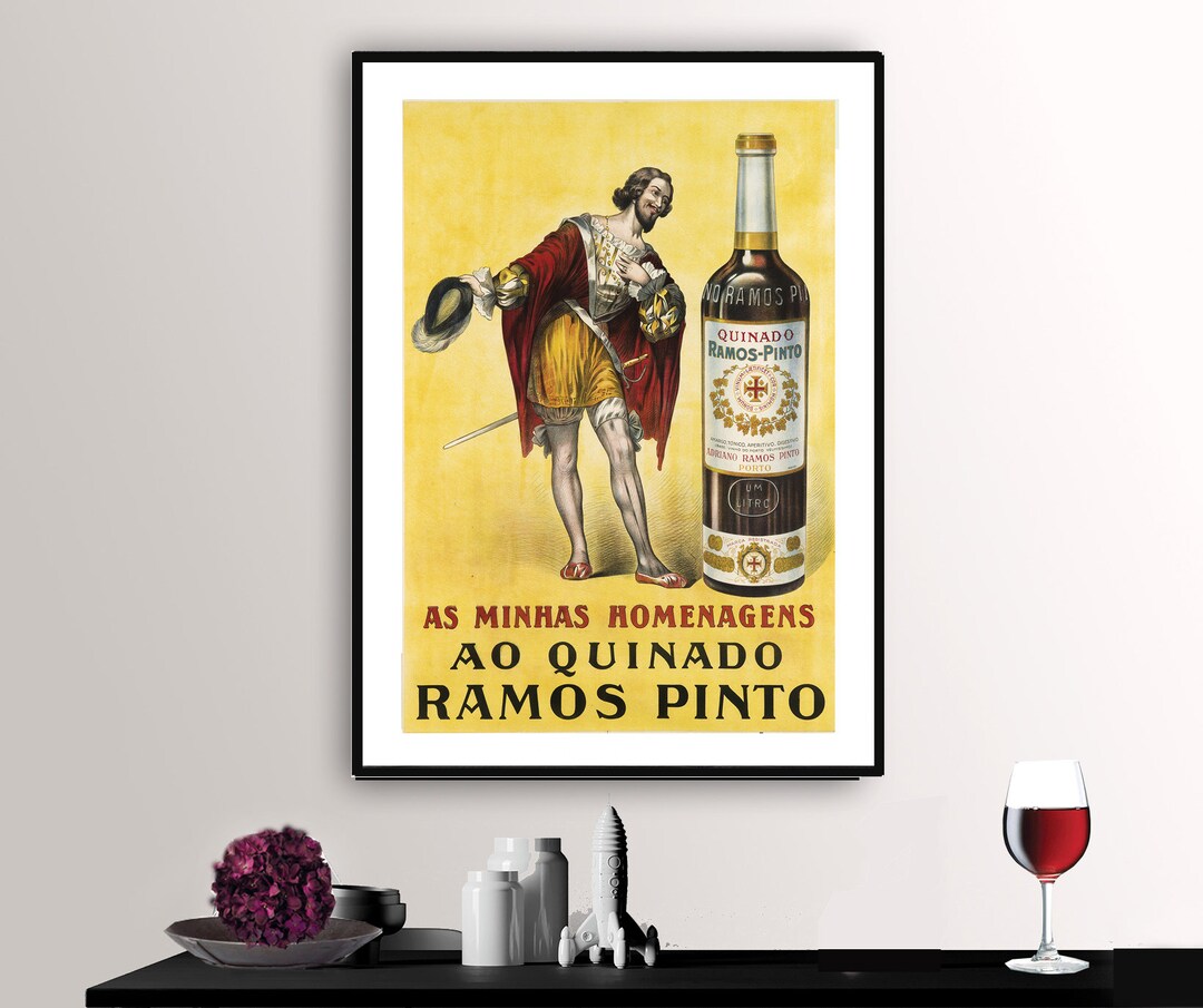 Vintage Ramos Pinto Advertisement Art Print - Reproduction of a Vintage ...