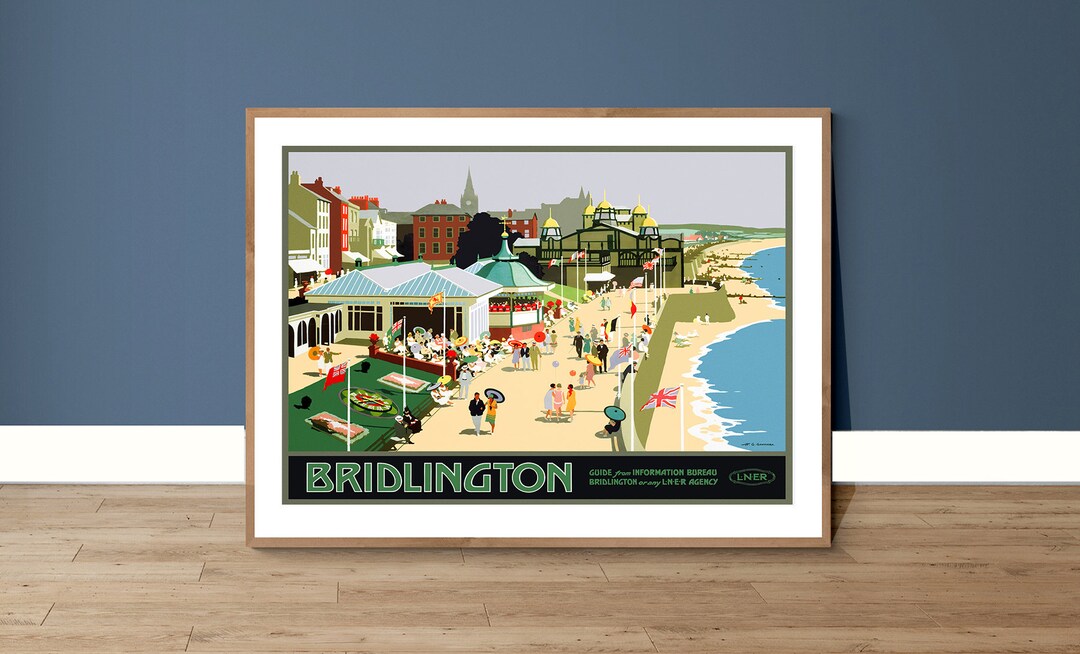 Bridlington, Yorkshire,england Vintage Railway Travel Poster - Poster ...