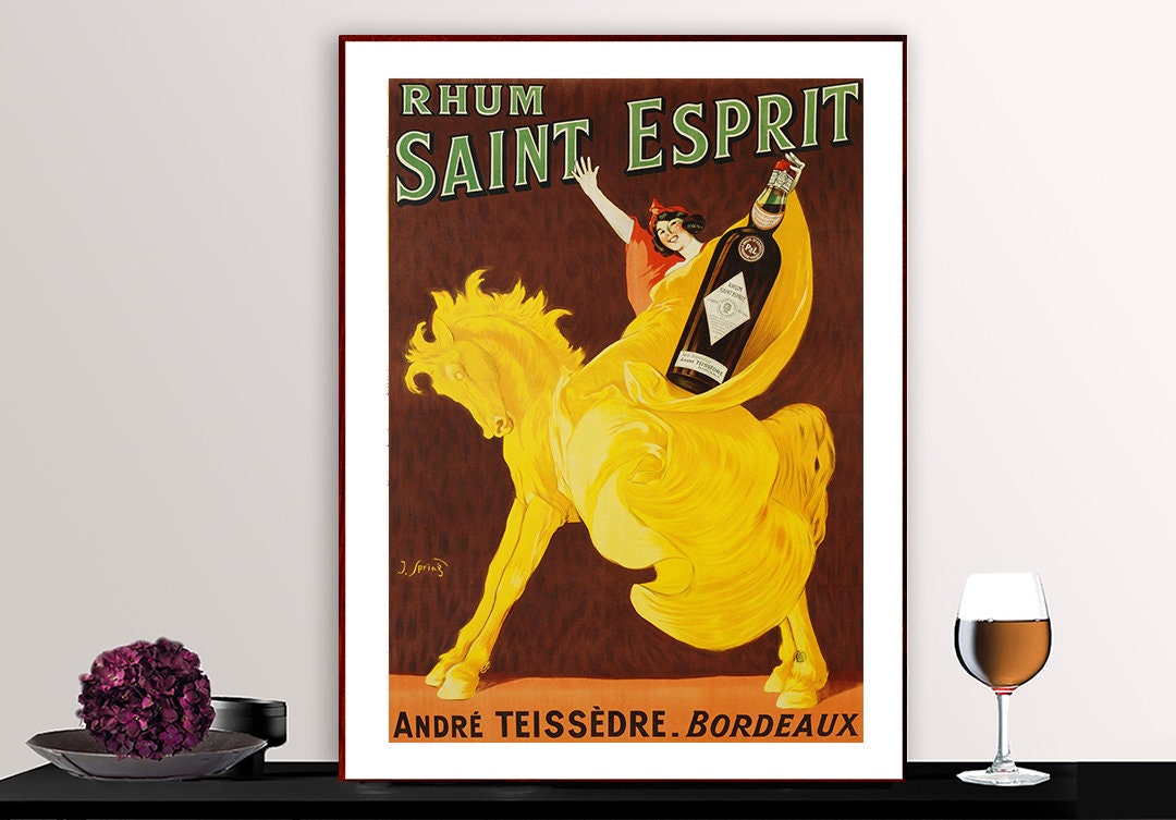 Rhum Saint Esprit Vintage Food&drink Poster - Poster Paper or Canvas ...