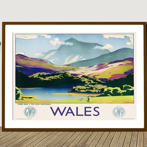 Wales Vintage Travel Poster Poster Print or Canvas Print / - Etsy UK Wales Vintage Travel Poster Poster Print or Canvas Print / - Etsy UK