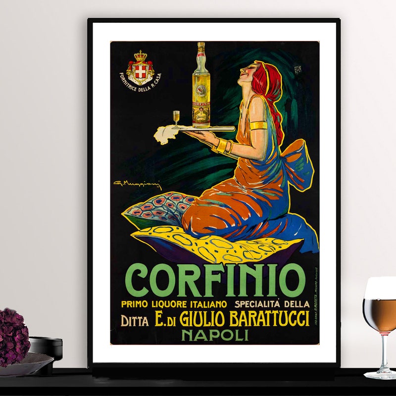 Italian Liquor Poster - Etsy