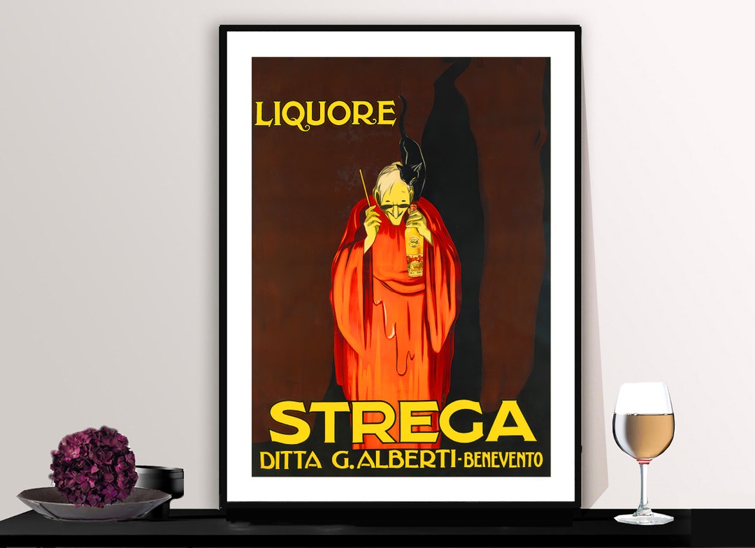 Liquore Strega, Vintage Food&drink Poster - Poster Paper or Canvas ...