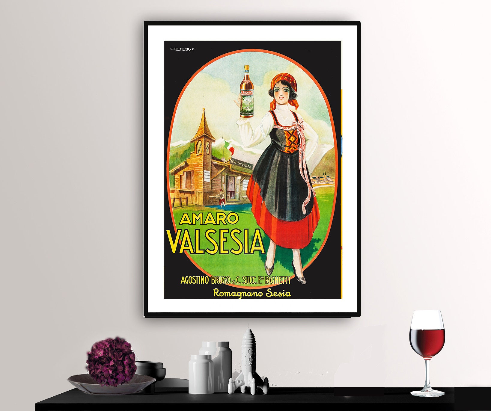 Amaro Valsesia Vintage Food&Drink Poster Poster Paper | Etsy