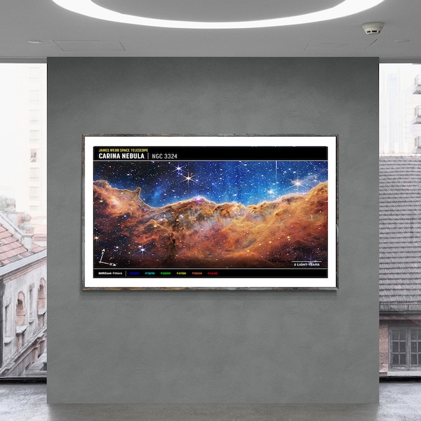 James Webb Carina Nebula Horizontal Poster - Etsy