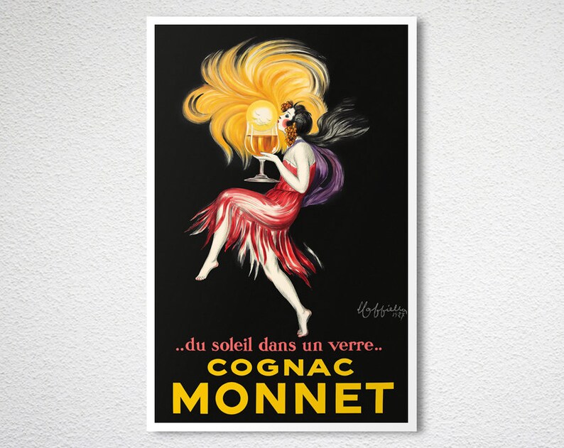 Cognac Monnet Vintage Food&drink Poster by Leonetto Cappiello - Etsy