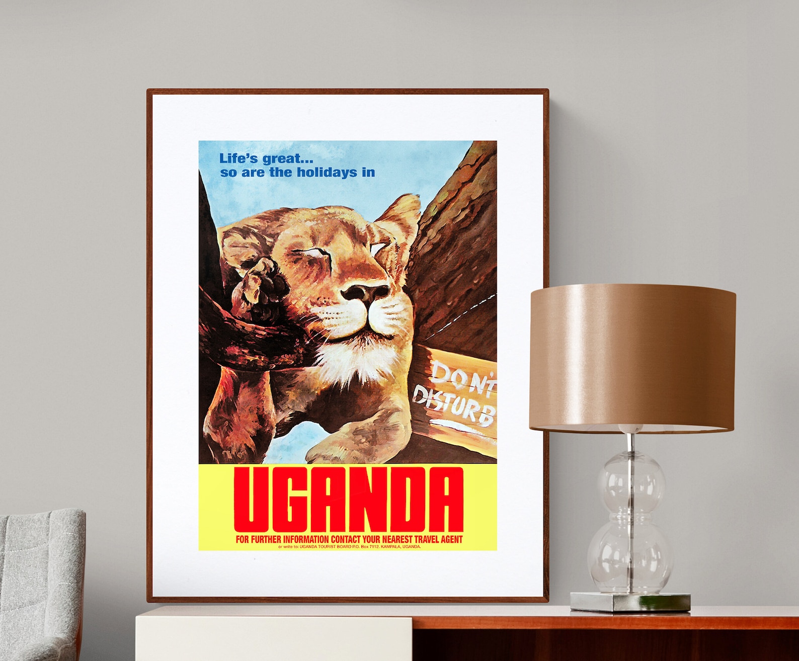 Uganda Vintage Travel Poster Poster Paper or Canvas Print / - Etsy