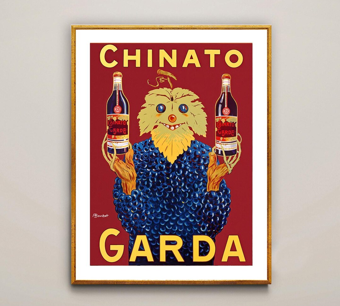 Vintage Chinato Garda Wine Ad Print - Italian Wall Decor - Etsy