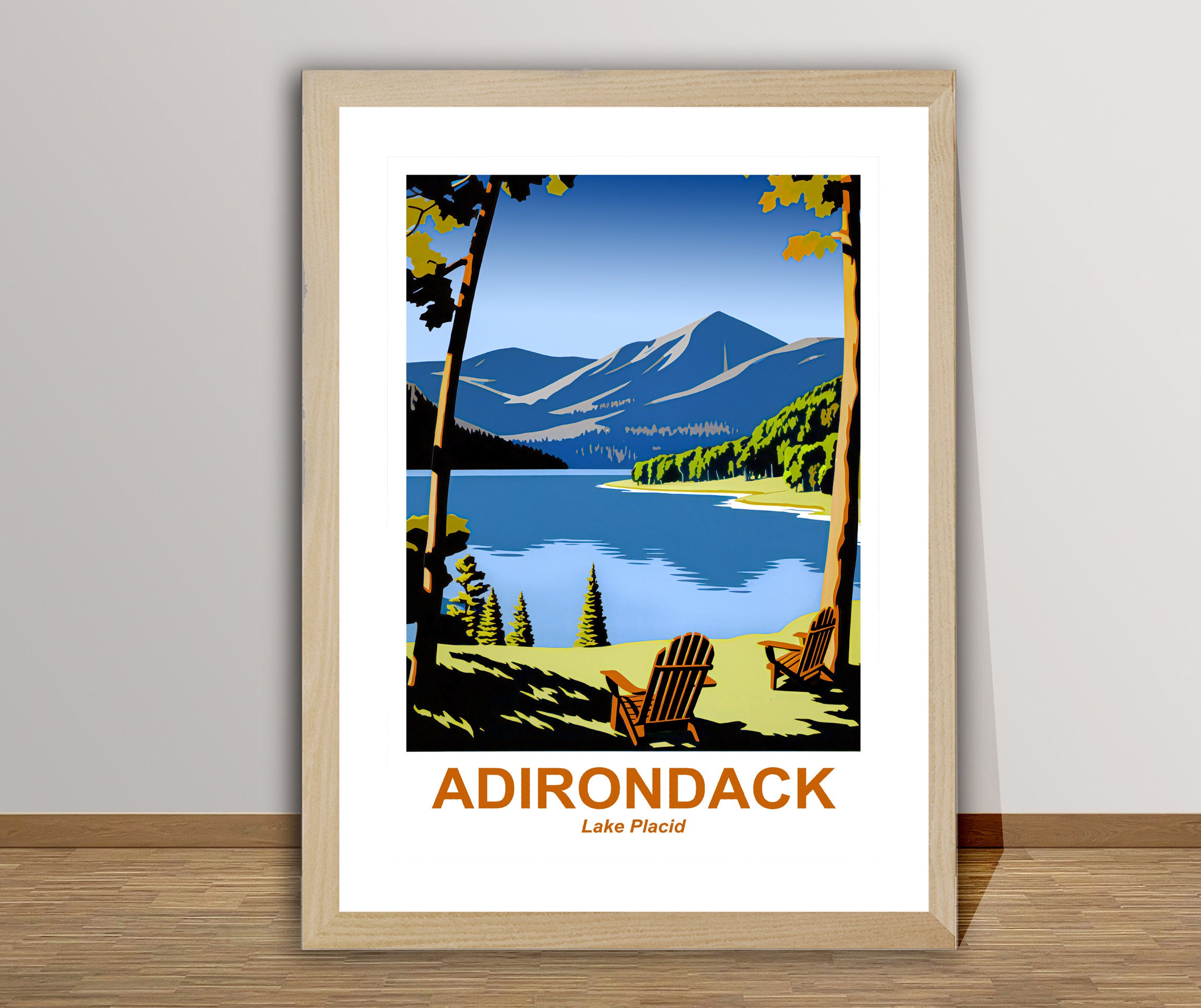 Adirondack Painting Vintage