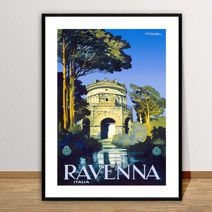 Ravenna Italia Vintage Travel Poster: Italian Art Print - Etsy