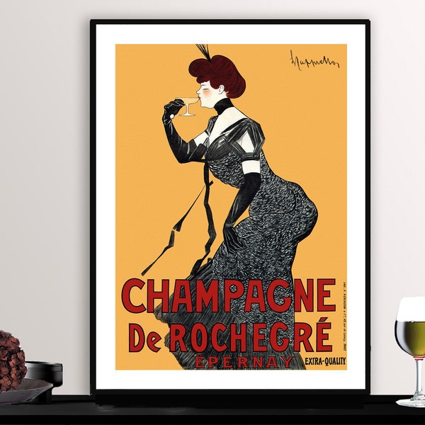 Champagne Poster - Etsy