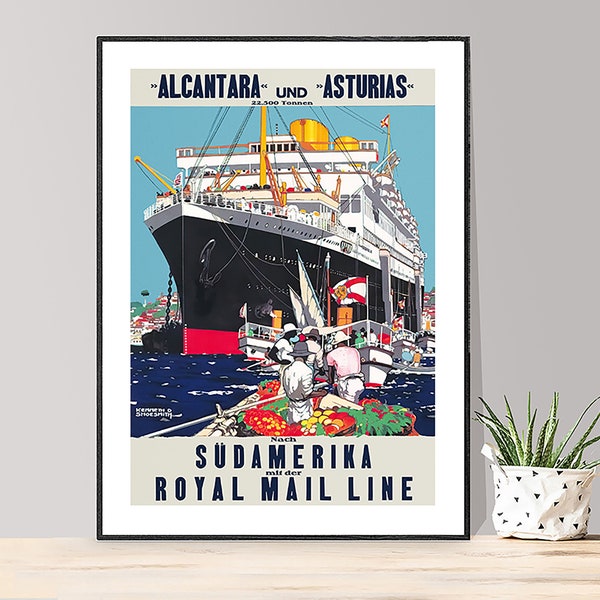Royal Mail Line Poster - Etsy