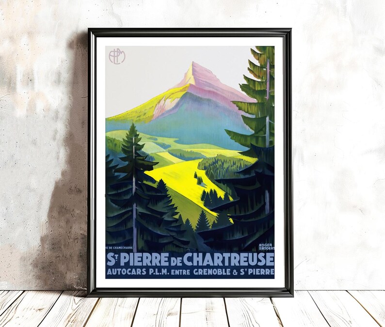 St. Pierre De Chartreuse Vintage Travel Poster - Etsy