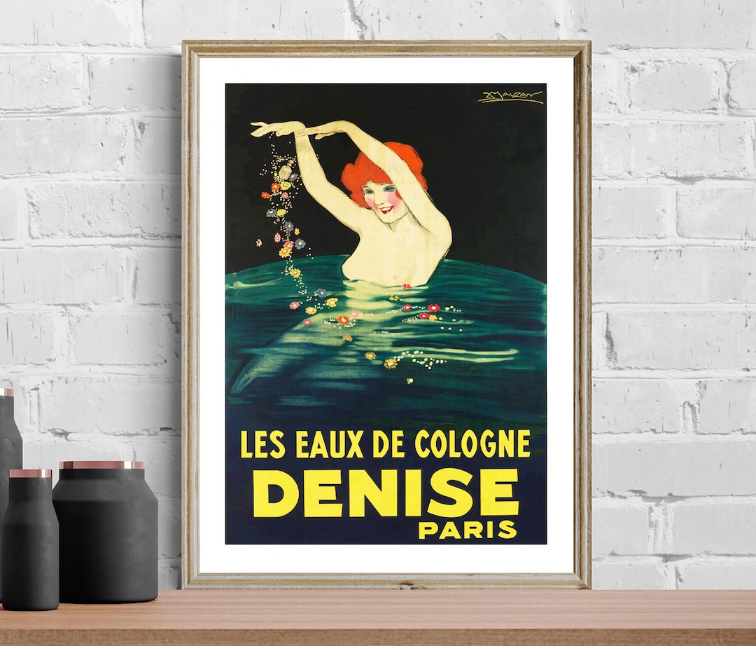 Vintage Les Eaux De Cologne Denise Paris Advertisement Art Print - Etsy