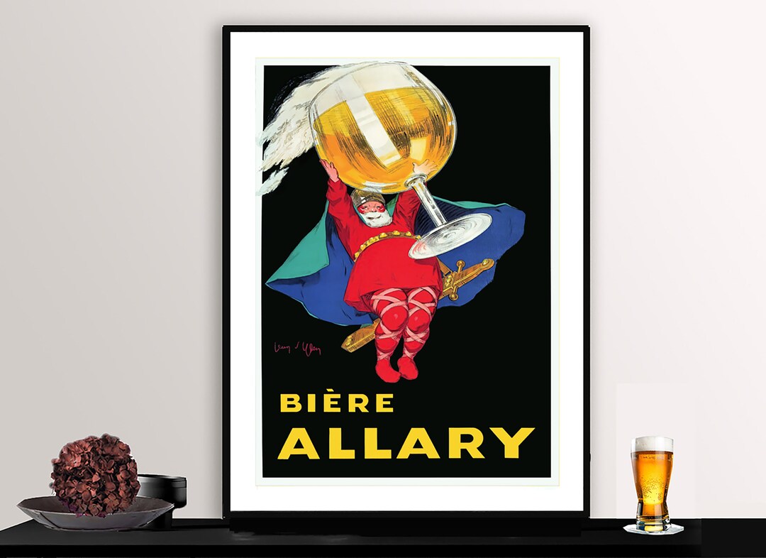 Vintage Biere Allary Advertisement Art Print - Reproduction of a ...