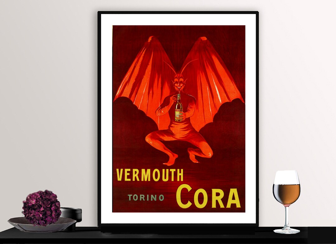 Vintage Vermouth Cora Advertisement Art Print - Reproduction of a ...