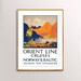 Orient Line Cruises Norway Baltic Vintage Travel Poster Poster Print or ...
