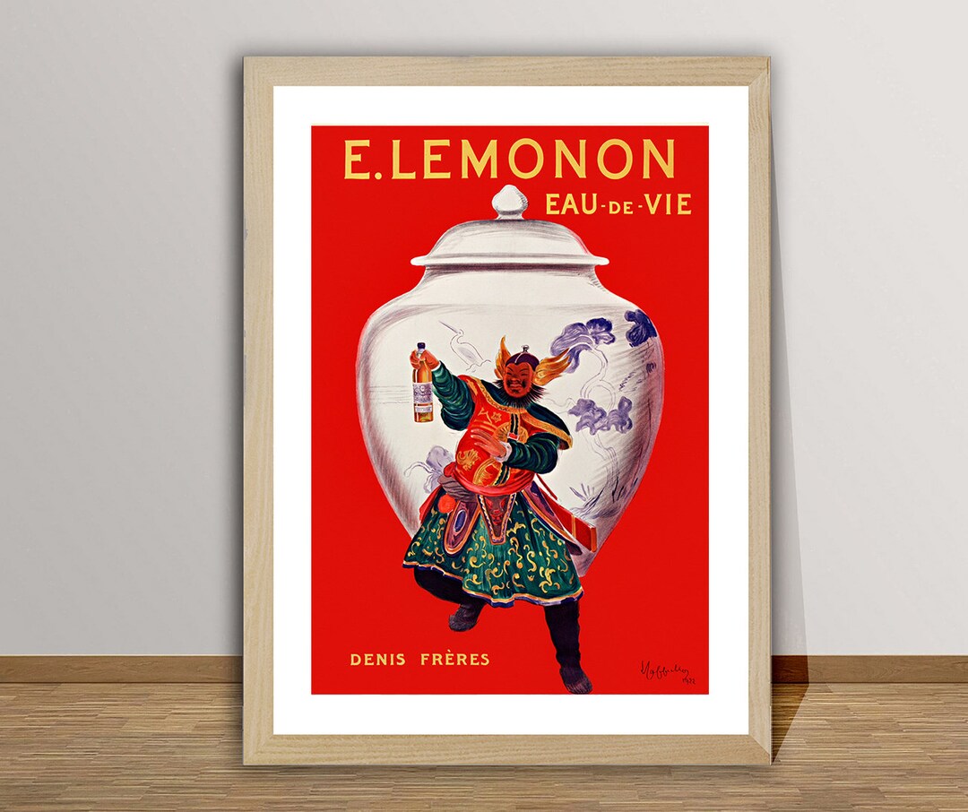E. Lemonon Eau De Vie Food & Drink Poster by Leonetto Cappiello Poster ...
