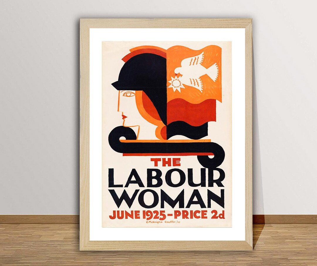 The Labour Woman Vintage Motivational Poster - Women's Rights Poster ...