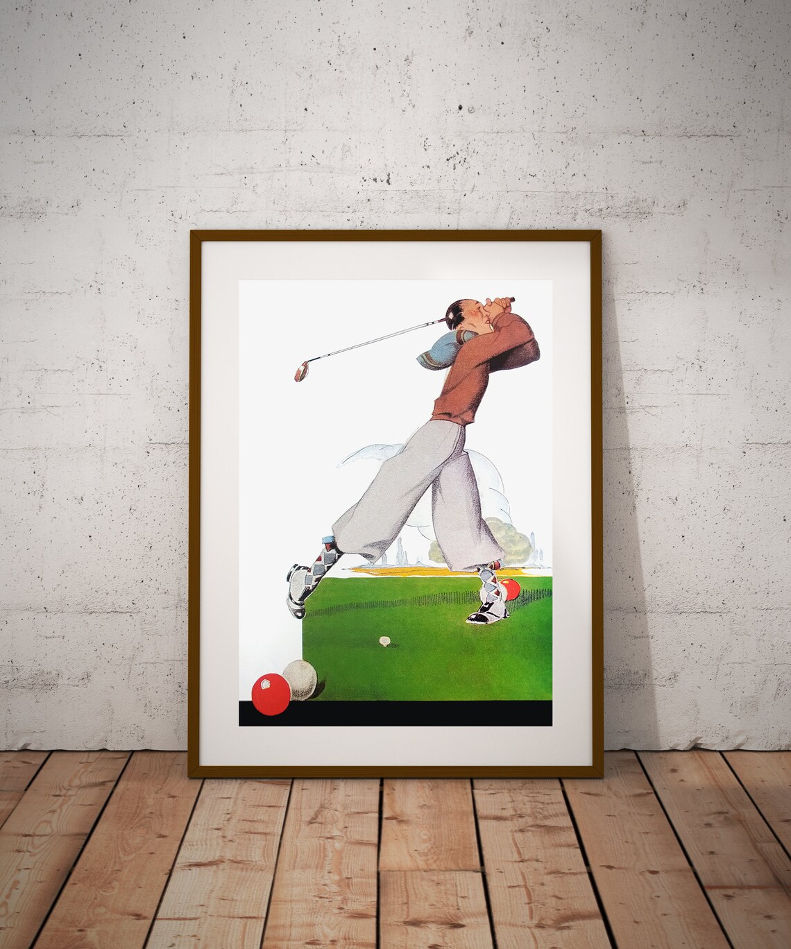 Vintage Golf Sport Poster by Rene Vincent Poster Paper - Etsy