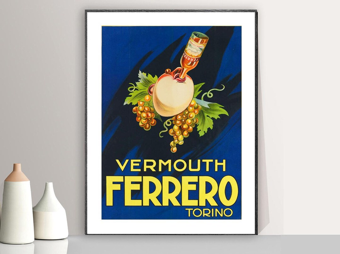 Vintage Vermouth Ferrero Advertisement Art Print - Reproduction of a ...