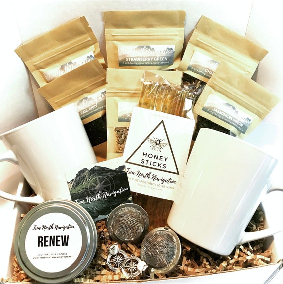 Tea Sampler Gift Box for Two With Personalized Tea Infusers - Etsy