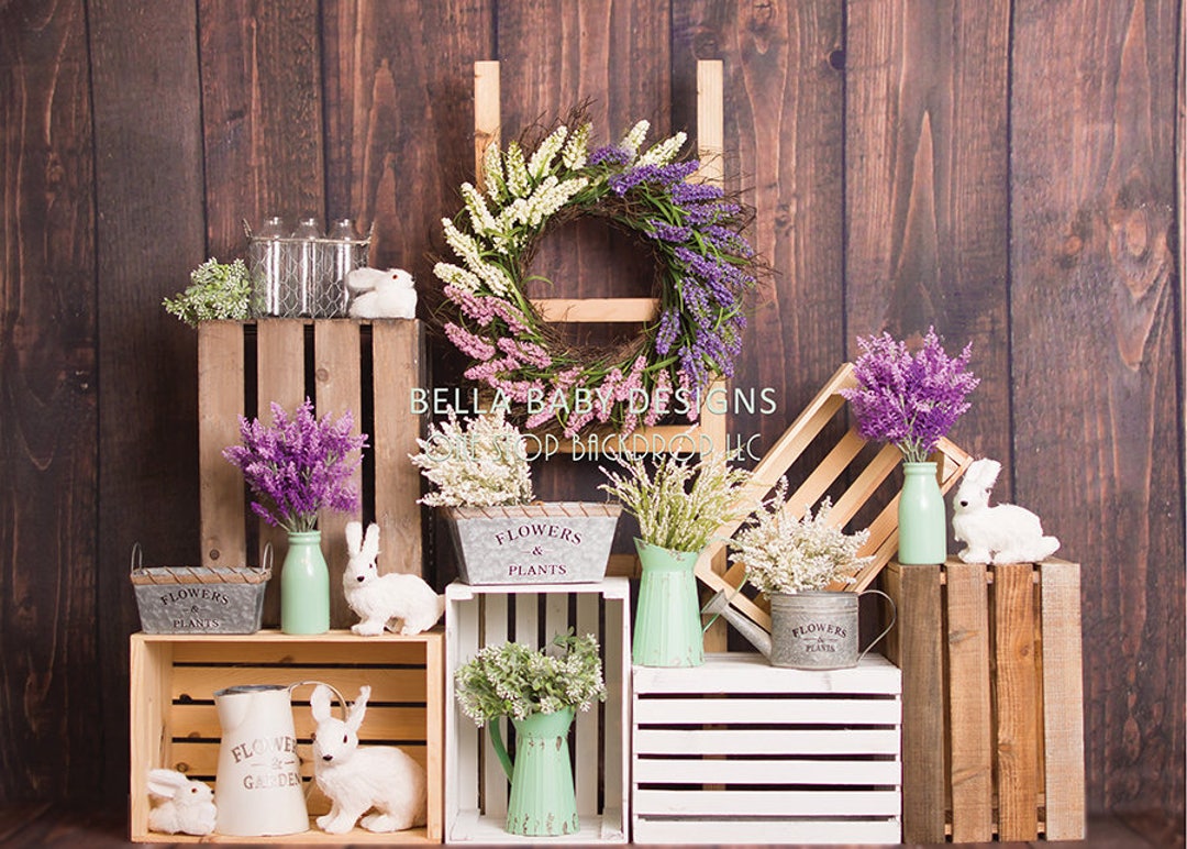 Easter Backdrop KP0376 on Glare Free Vinyl 7' Wide by 5' Tall - Etsy