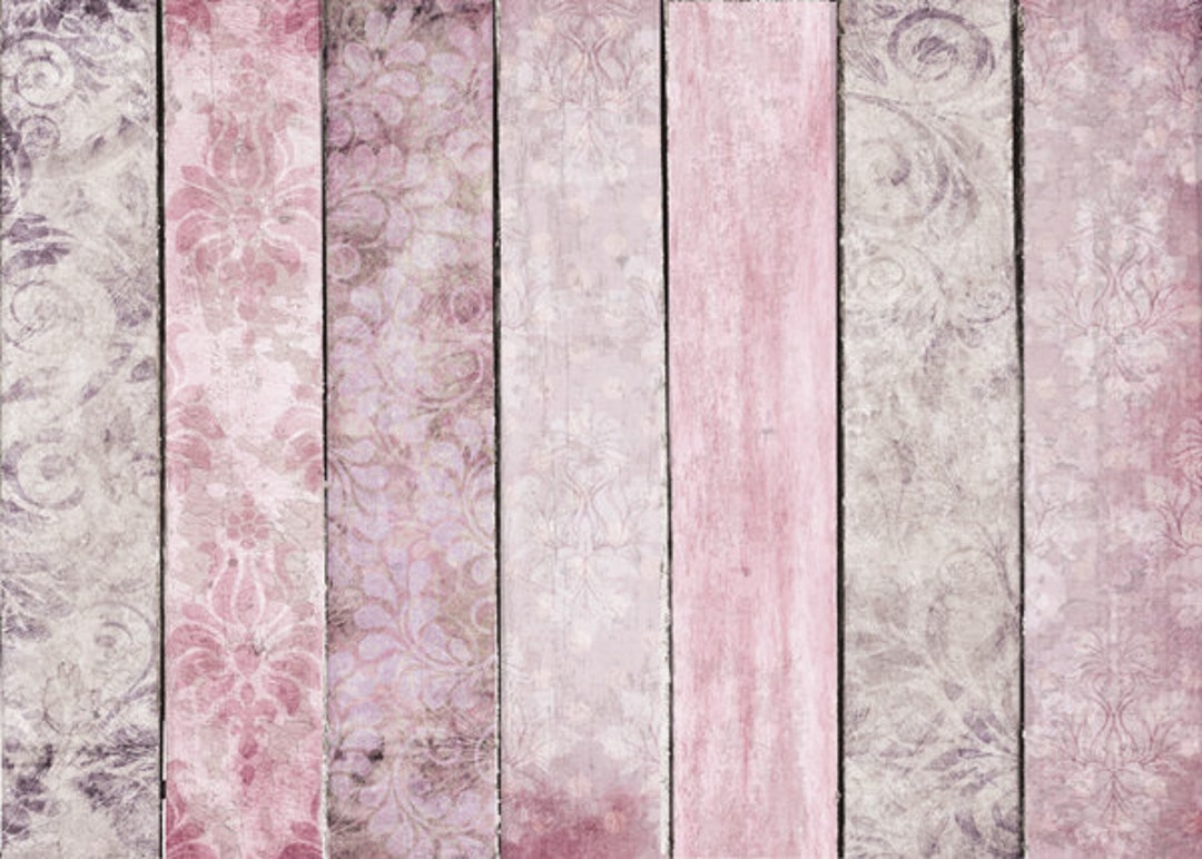 Shabby Chic Wood Backdrop PW0040 on Glare Free Vinyl 7' Wide by 5' Tall ...