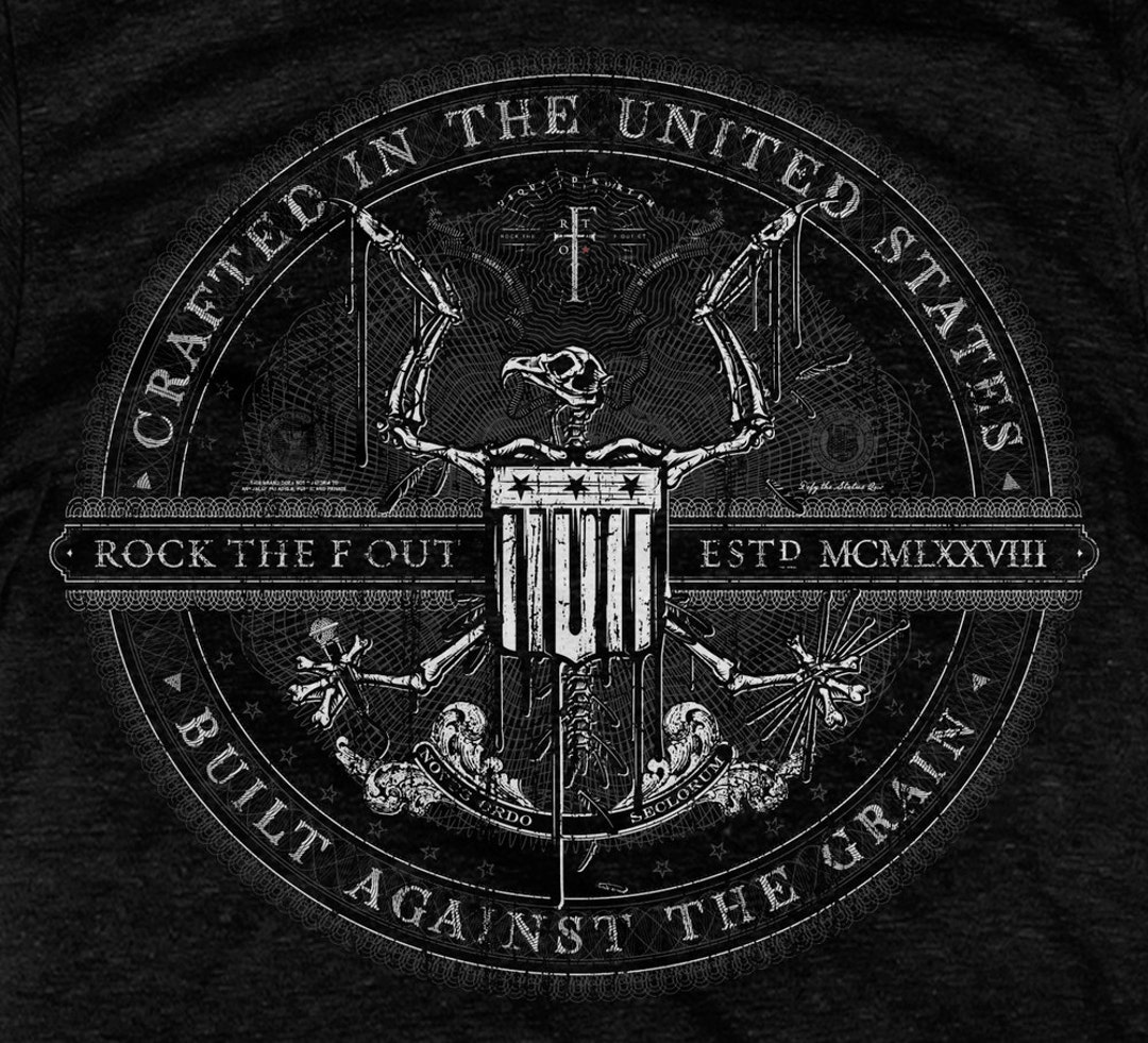 RTFO INGRATE SEAL Shirt (metalhead, American Flag, Heavy Metal ...