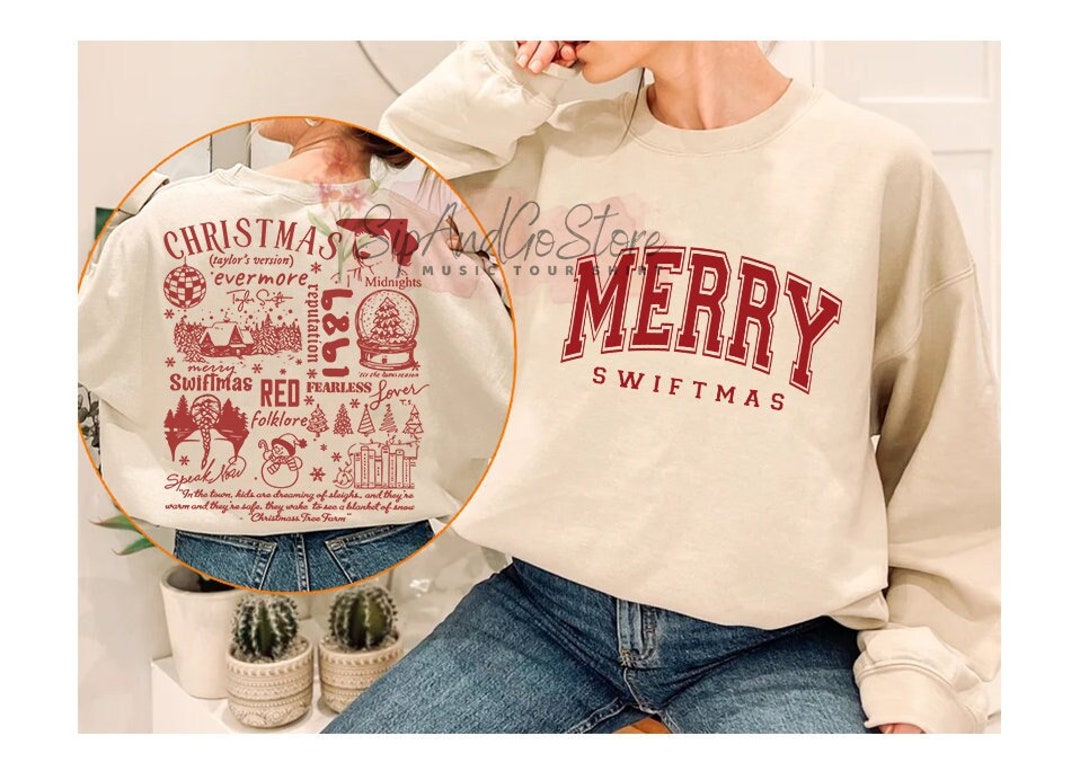 Merry Swiftmas Sweatshirt Swiftie Merch Swiftmas Chritsmas - Etsy