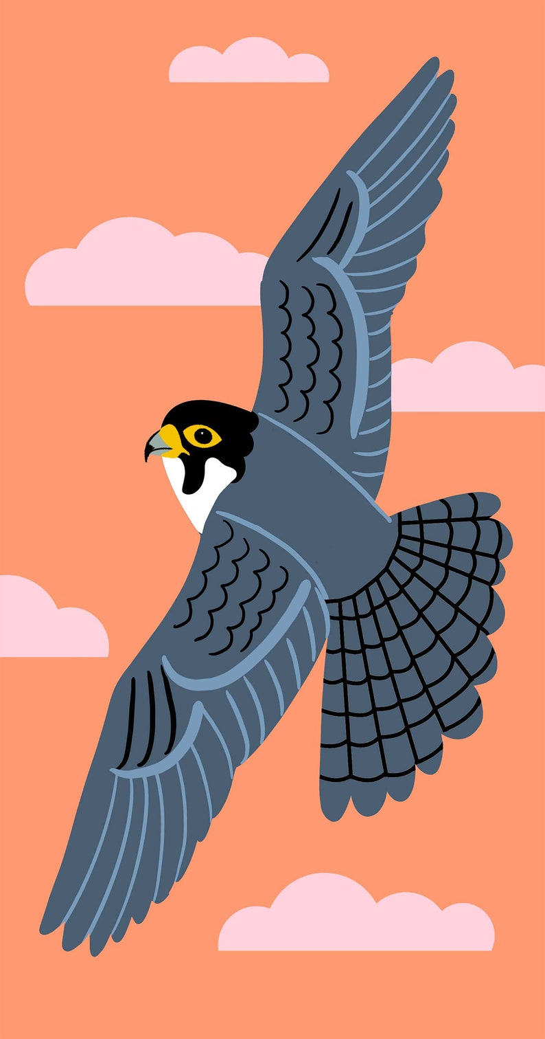 Downloadable Digital Ultra Punch Needle Pattern of Peregrine Falcon - Etsy