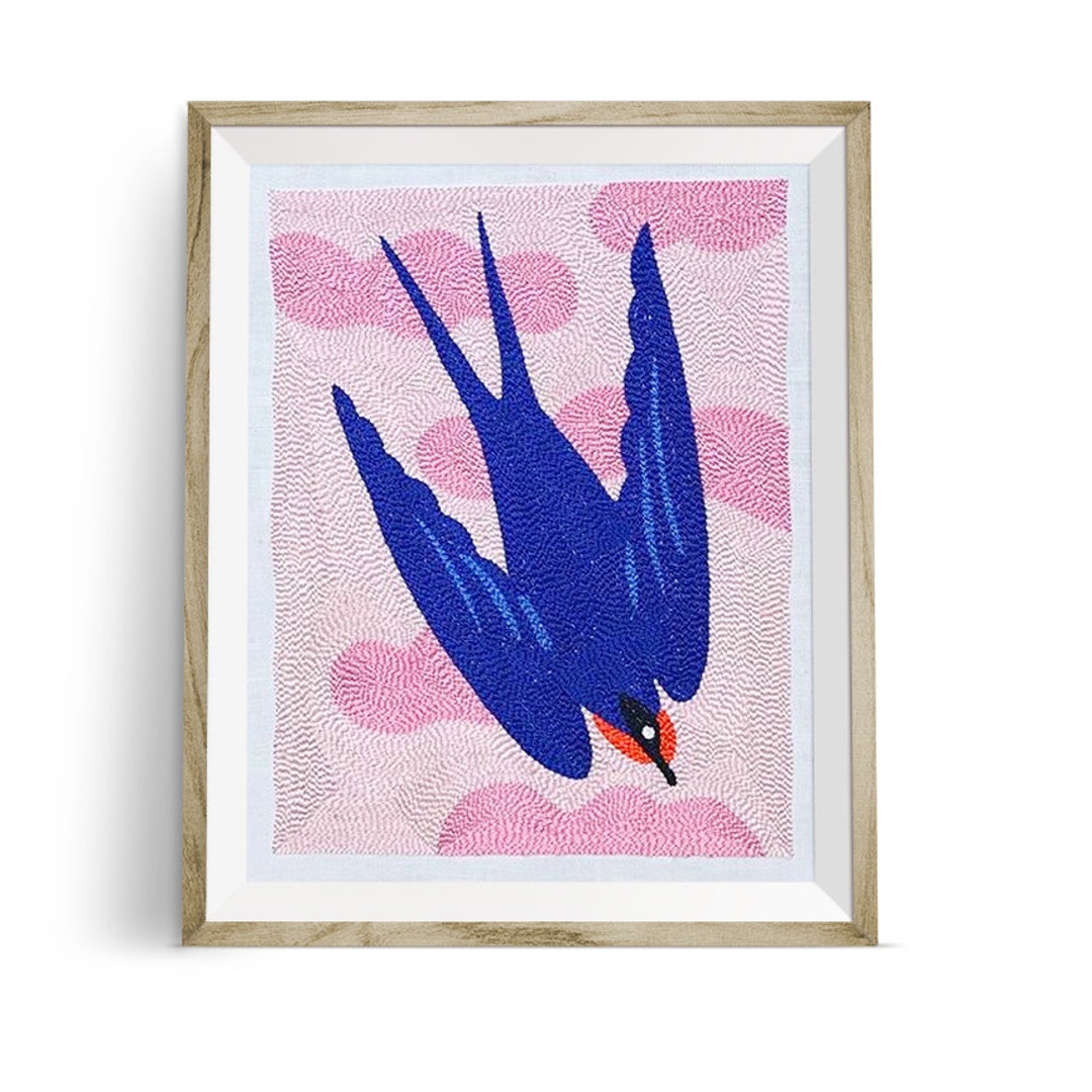 Downloadable Digital Ultra Punch Needle Pattern of Barn Swallow - Etsy