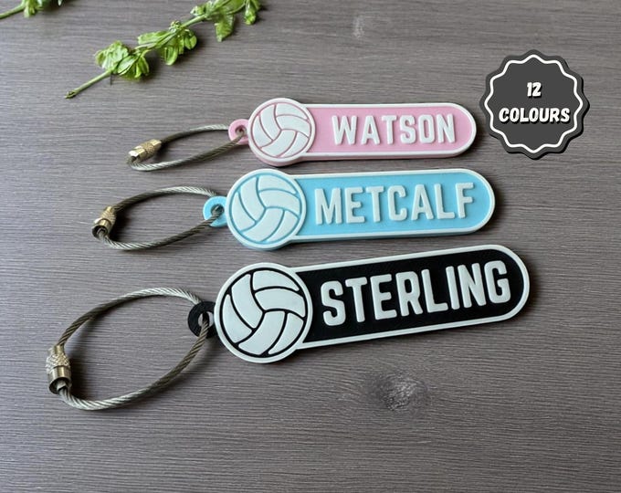 Personalised Netball Keyring / Personalised Netball Keychain / Sports ...