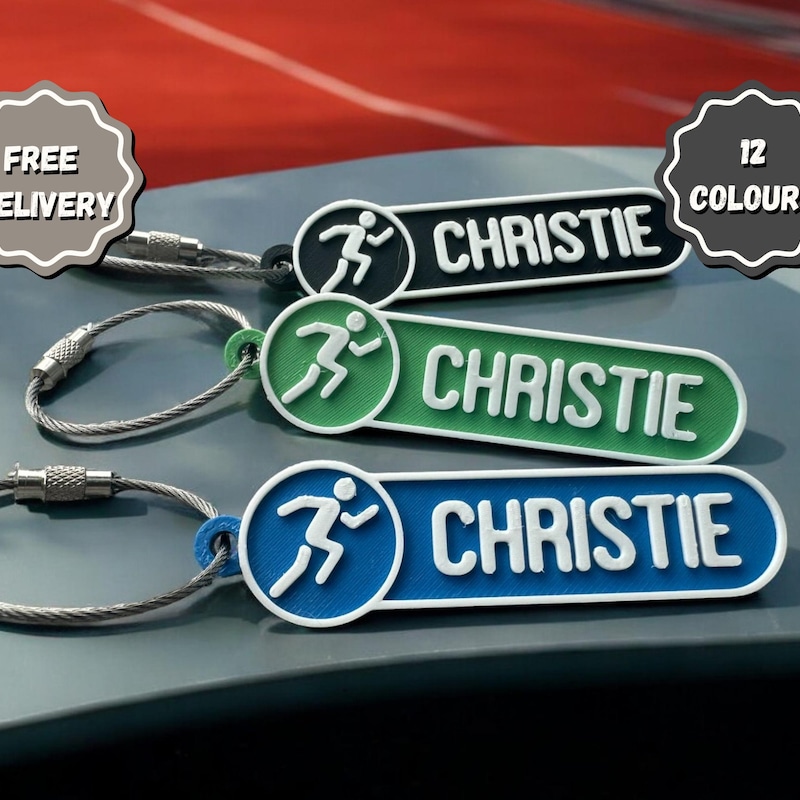 Running Keychain - Etsy