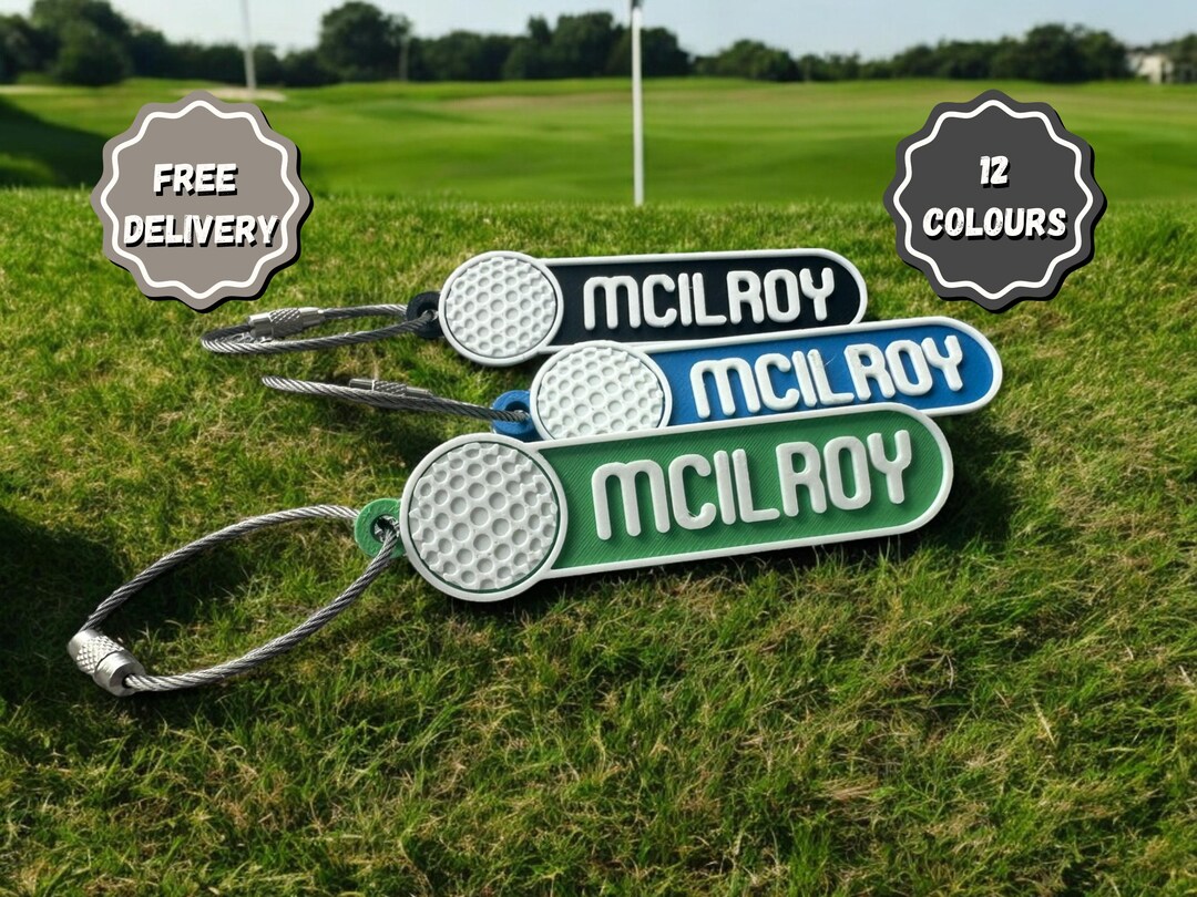 Personalised Golfer Keyrings - Gifts for Golf Players - Keychains - Kit ...