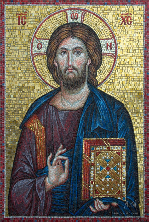 Christ Pantocrator. Mosaic Icon - Etsy