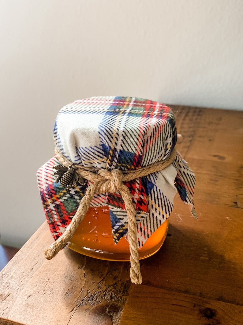 8 Oz Mason Jar - Pure Raw Organic Arkansas Honey - Custom Wrapped Gift ...