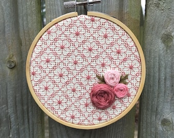 Embroidered wall art | Etsy