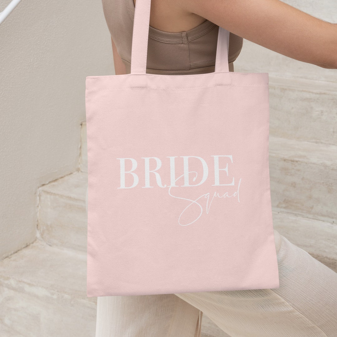 Bride Squad Tote Hen Party Tote Bags Team Bride Tote Bag Etsy Uk