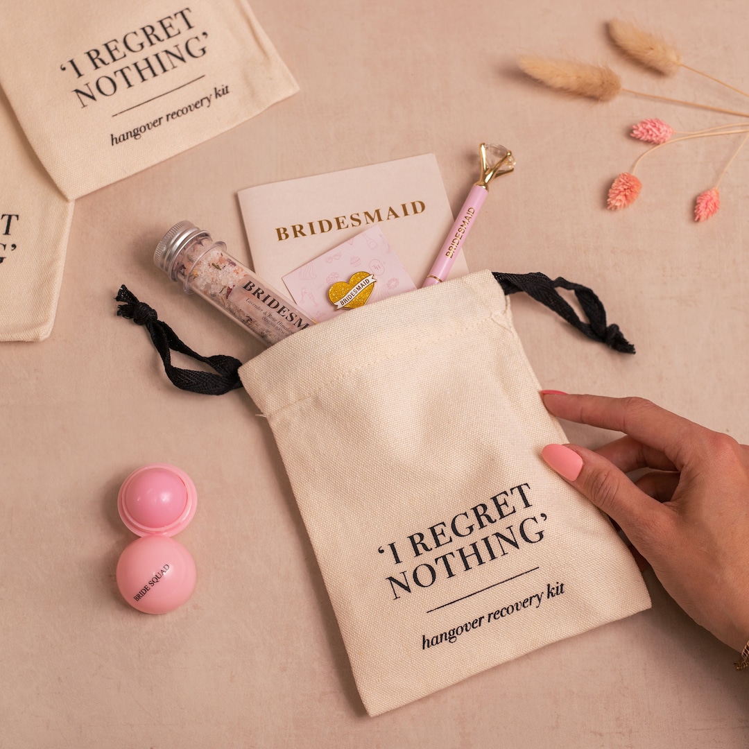 Hen Party Hangover Recovery Kit Pouch 5x7 Inch Hen Party Favour Bags